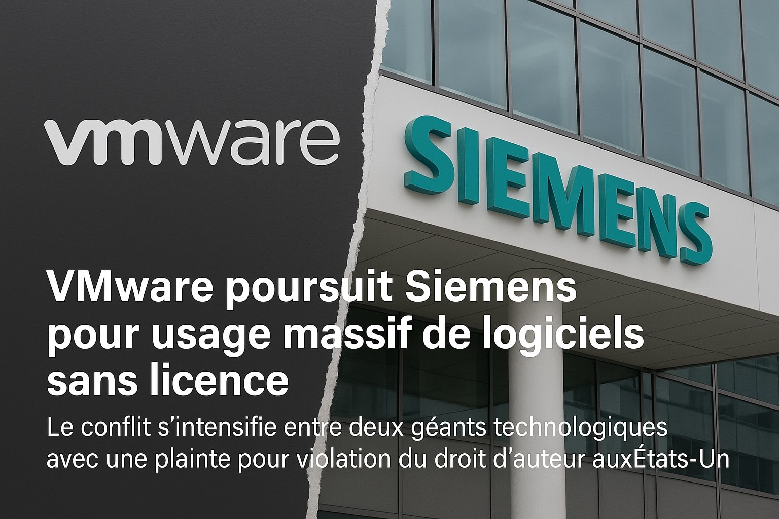 VMware poursuit Siemens pour utilisation massive de logiciels sans ...