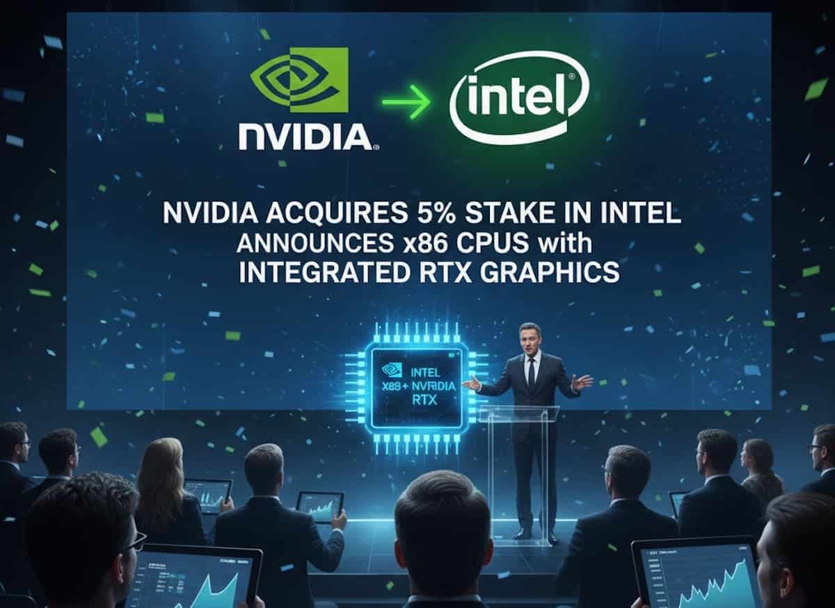 NVIDIA et Intel scellent un partenariat stratégique pour co-développer ...