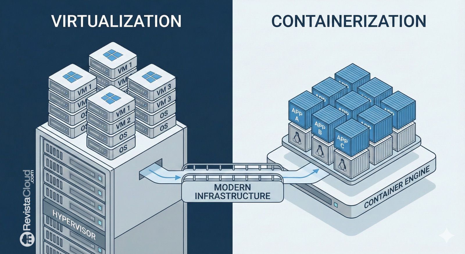 Virtualisation vs conteneurisation : pourquoi ces deux piliers ...