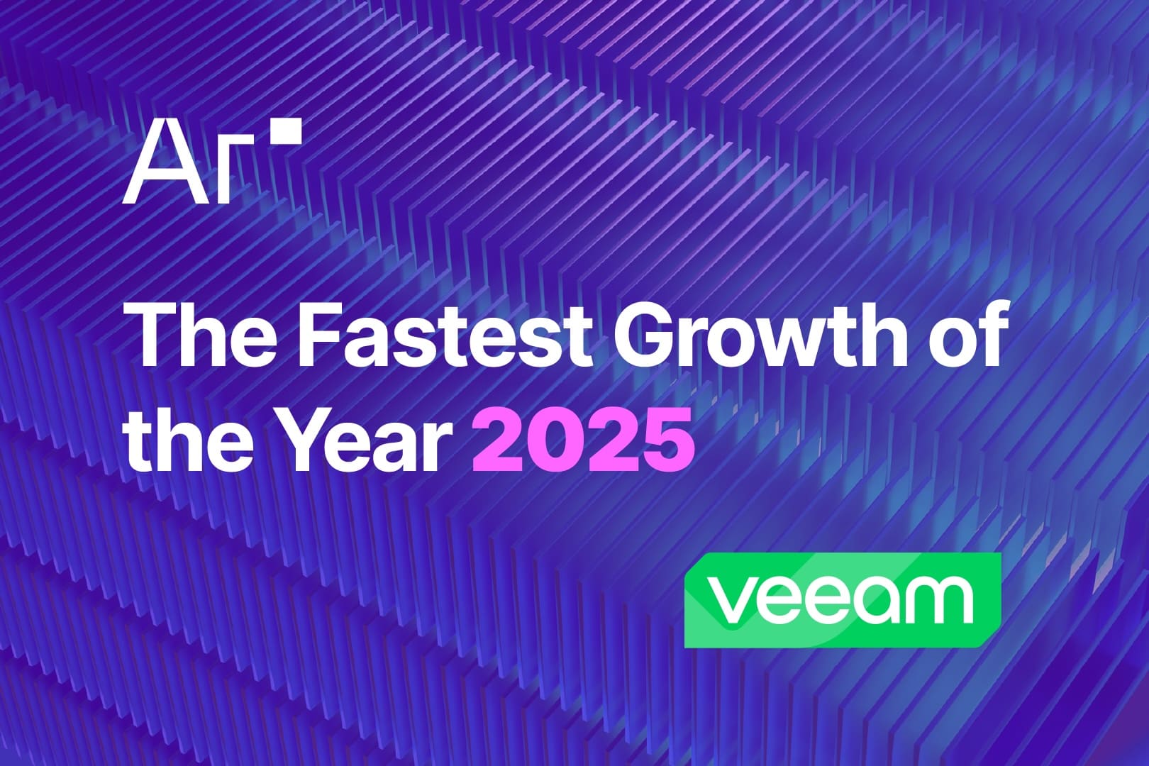 Ar reçoit le prix Veeam de la plus forte croissance 2025